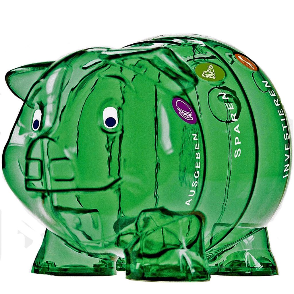 Spardose für Kinder | 4 Abteile | XXL | schon 1 Mio verkauft | Kinder-Cash